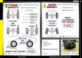 Wheel alignment test report – Ray Rennie Automotive